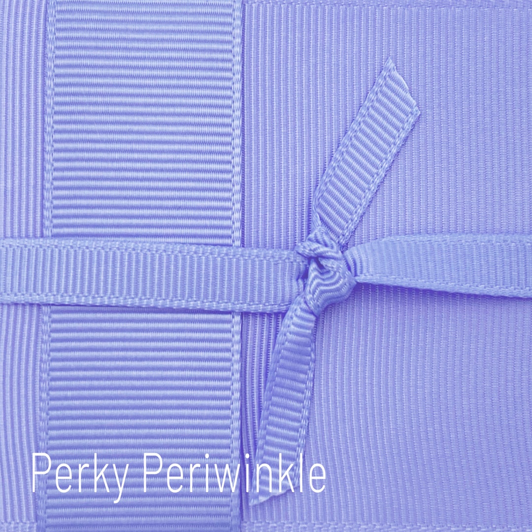 Perky Periwinkle GROSGRAIN Ribbon by the Yard CHOOSE Width & Length - Etsy