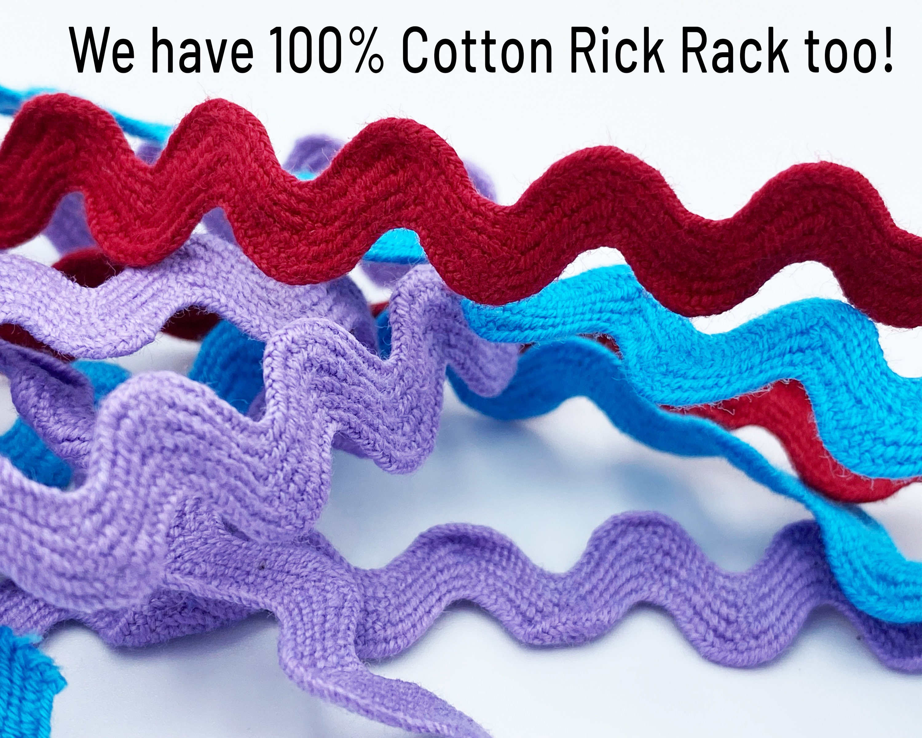 1/2 Inch POLYESTER Rick Rack 13mm by the Yard 22 Colors - Etsy