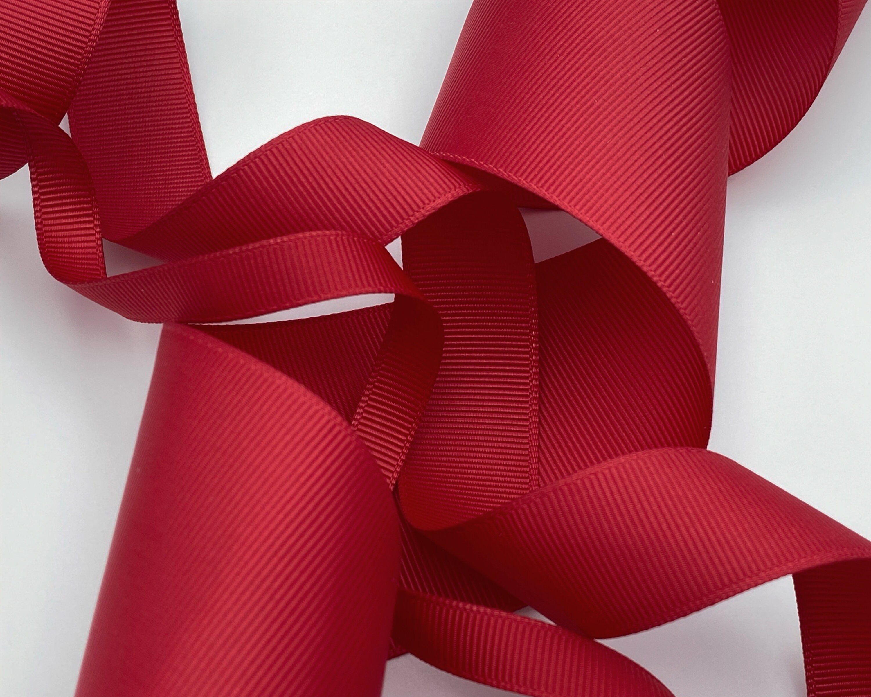 Ravishing Ruby Red GROSGRAIN Ribbon By The Yard CHOOSE Width & | Etsy