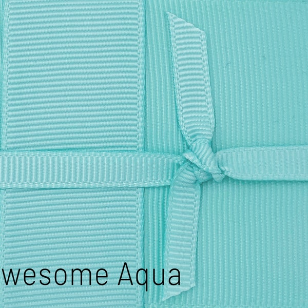 Aqua Satin Ribbon - Etsy