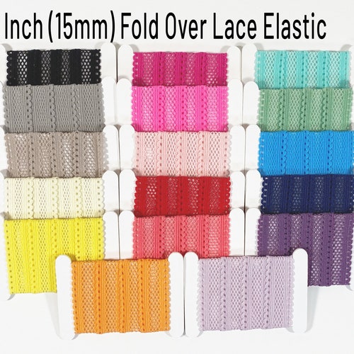 5/8 Foldover Elastic Sample Card Bowtique Emilee - Etsy