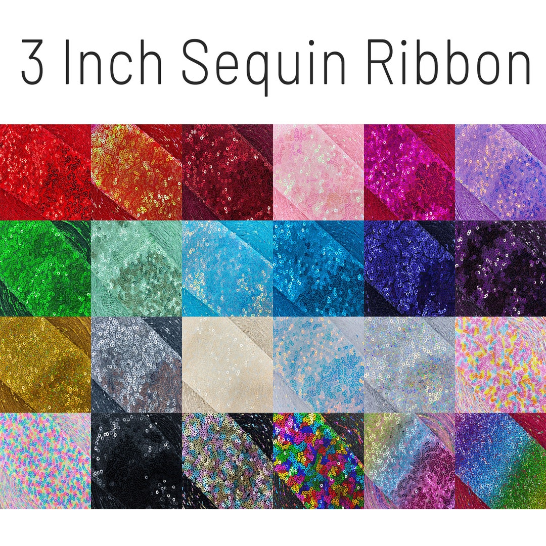 3 Inch Small Sequin Ribbon - Etsy