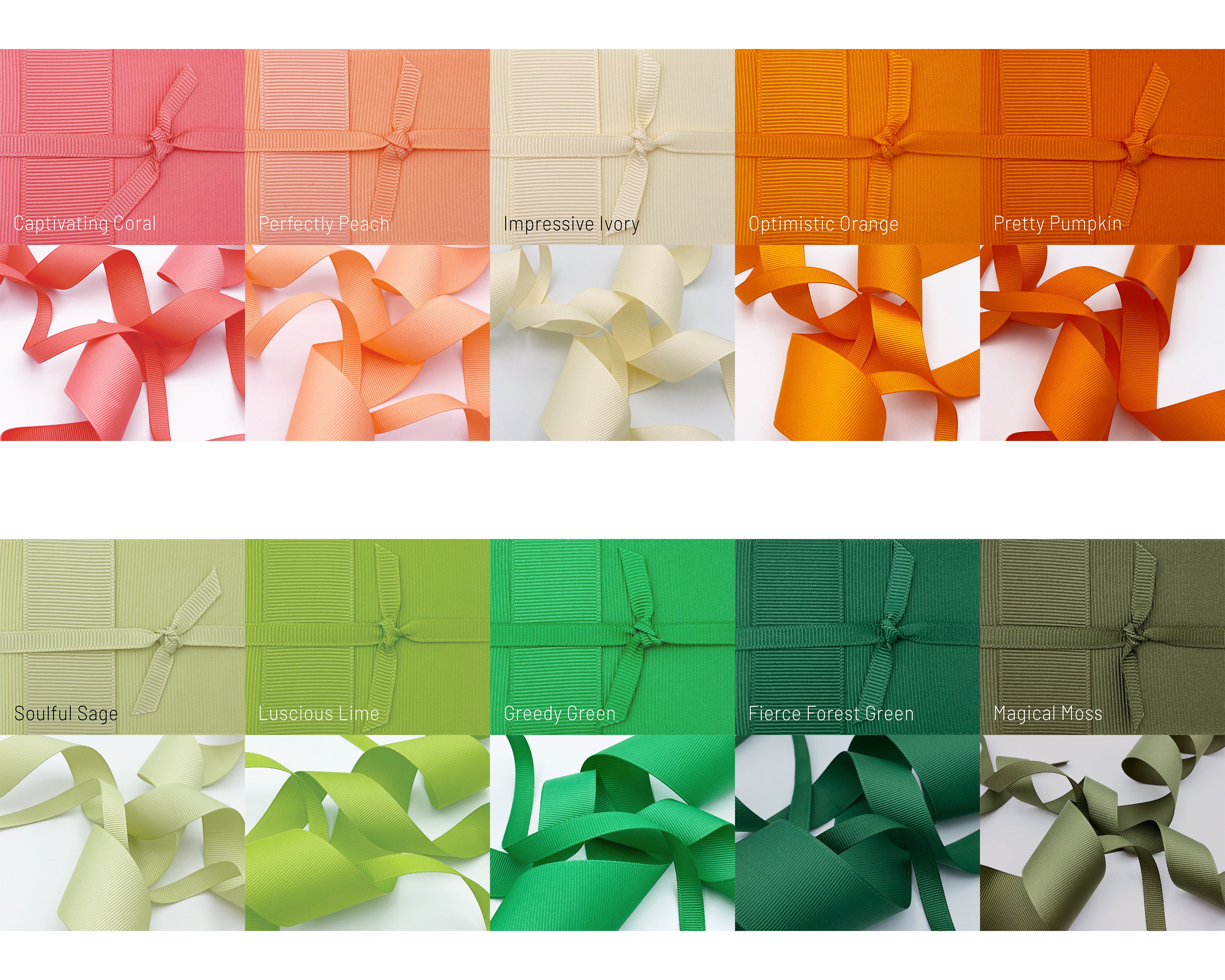 7/8 Inch GROSGRAIN Ribbon by the Yard 5 10 20 Yard 22mm - Etsy