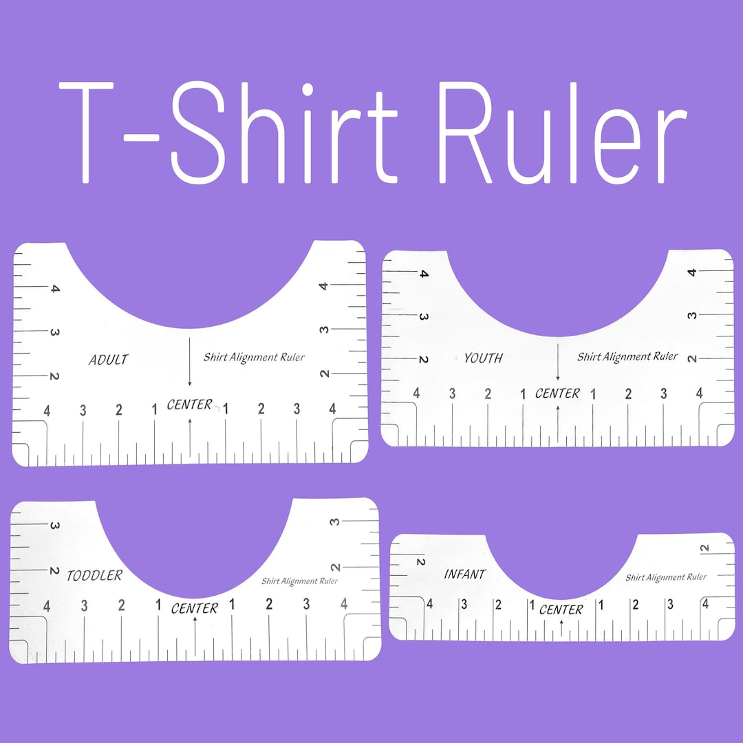 Clearance-t-shirt Alignment Ruler Guides, 4 Pack Made of Flexible PVC ...