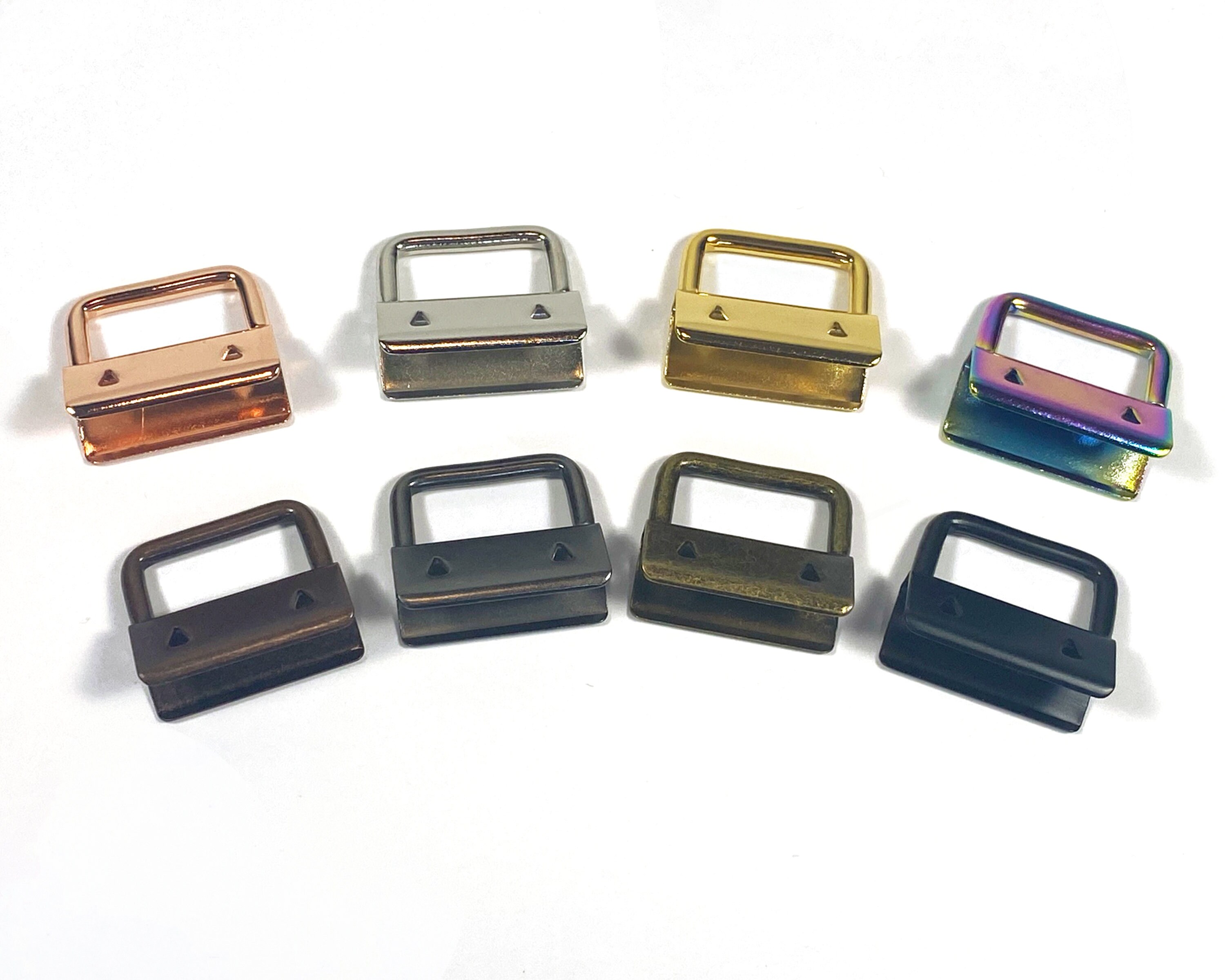 1 Inch Key Fob Hardware With Key Ring Sets Nickel Gold - Etsy