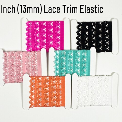 5/8 Foldover Elastic Sample Card Bowtique Emilee - Etsy