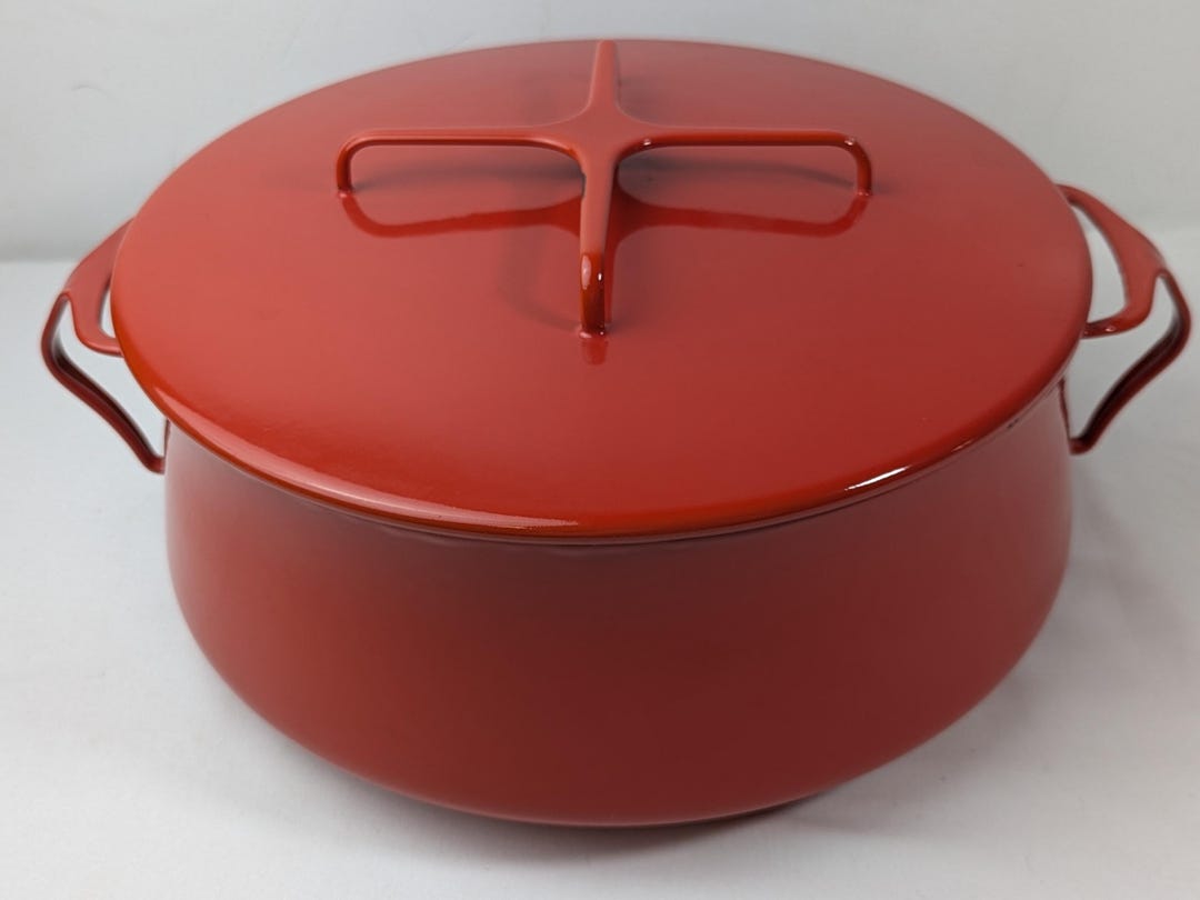 Dansk Enamelware Red Dutch Oven, Made in France - Etsy