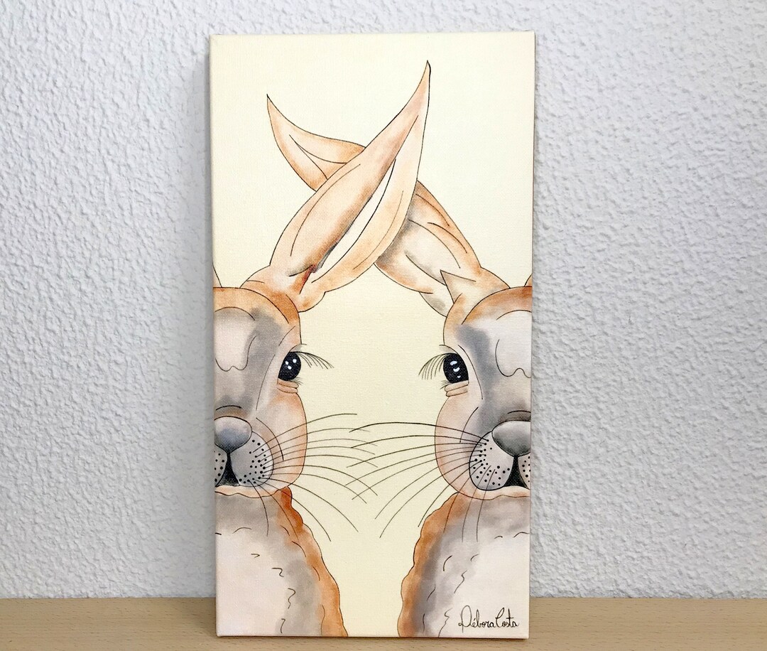 Rabbit Painting, Pop Art, Pop Painting, Rabbits, Hanging Art ...