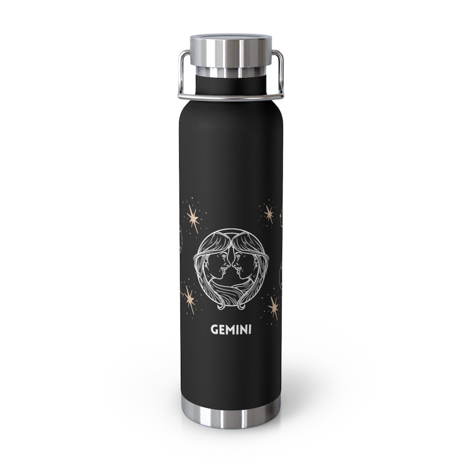 Zodiac Sign Insulated Water Bottle Astrology Gift Gemini - Etsy