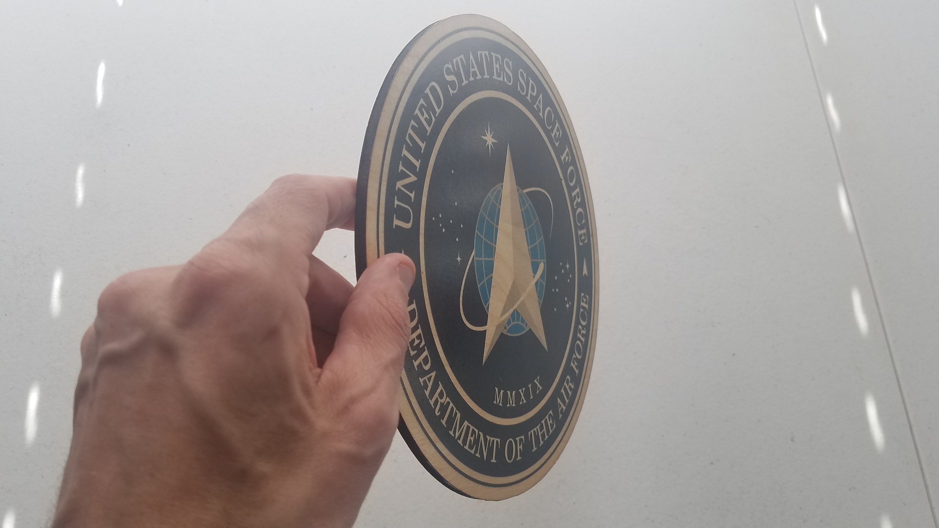 US Space Force Seal on Rustic Wood 8.25 inches | Etsy