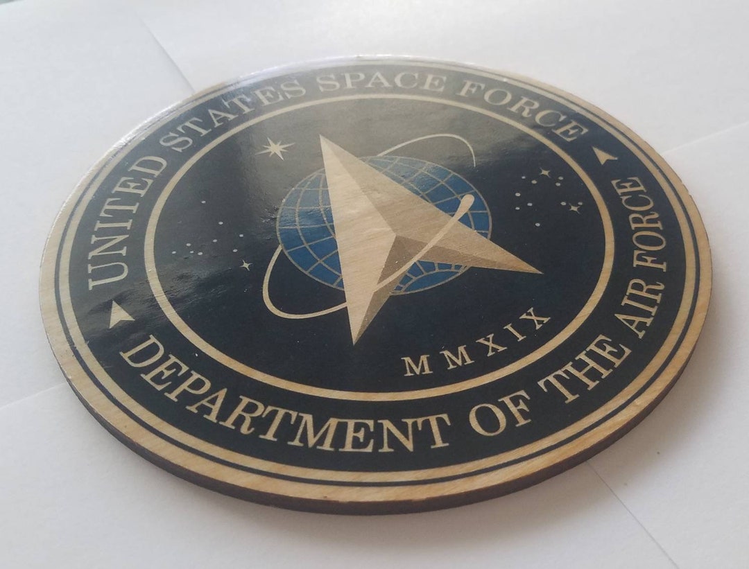 US Space Force Seal on Rustic Wood 6.25 Inches - Etsy
