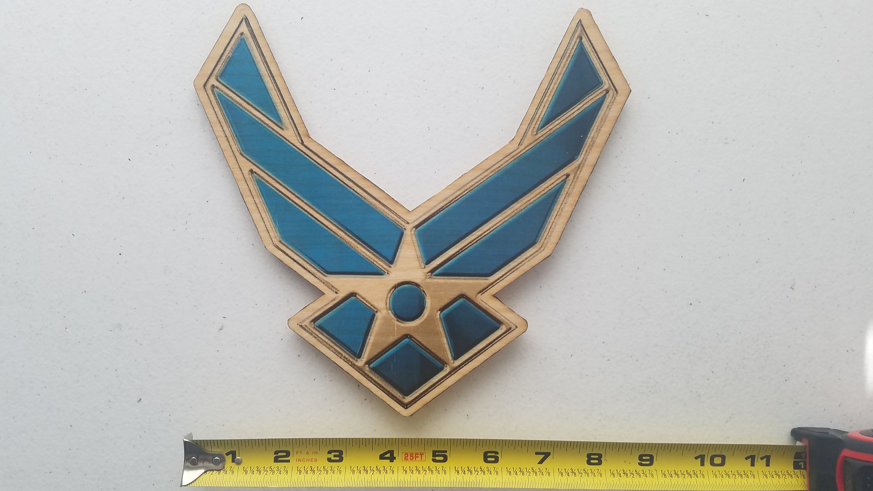 US Air Force Symbol on Rustic Wood - Etsy