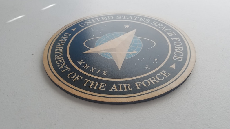 US Space Force Seal on Rustic Wood - Etsy