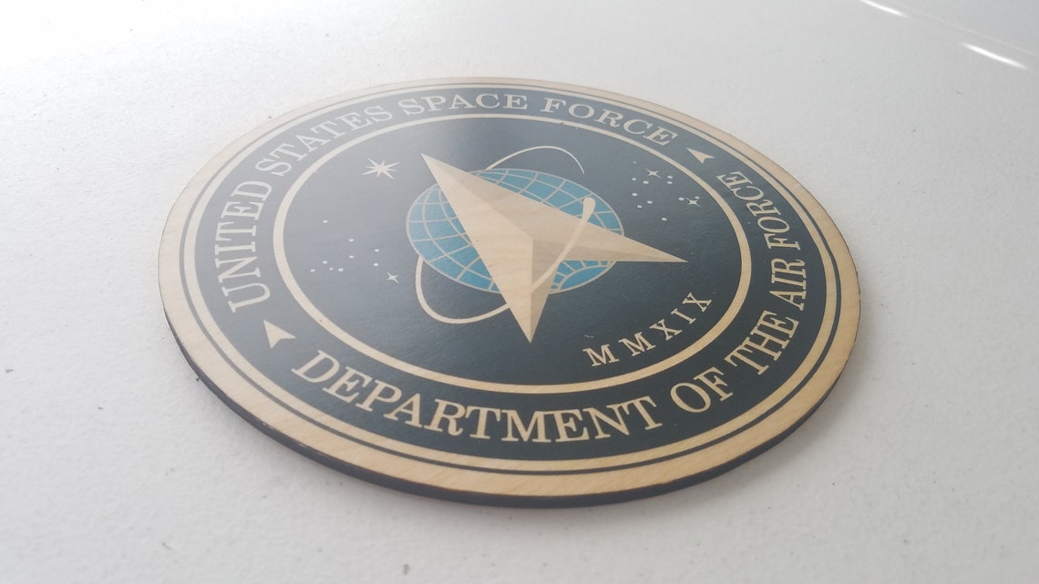 US Space Force Seal on Rustic Wood - Etsy