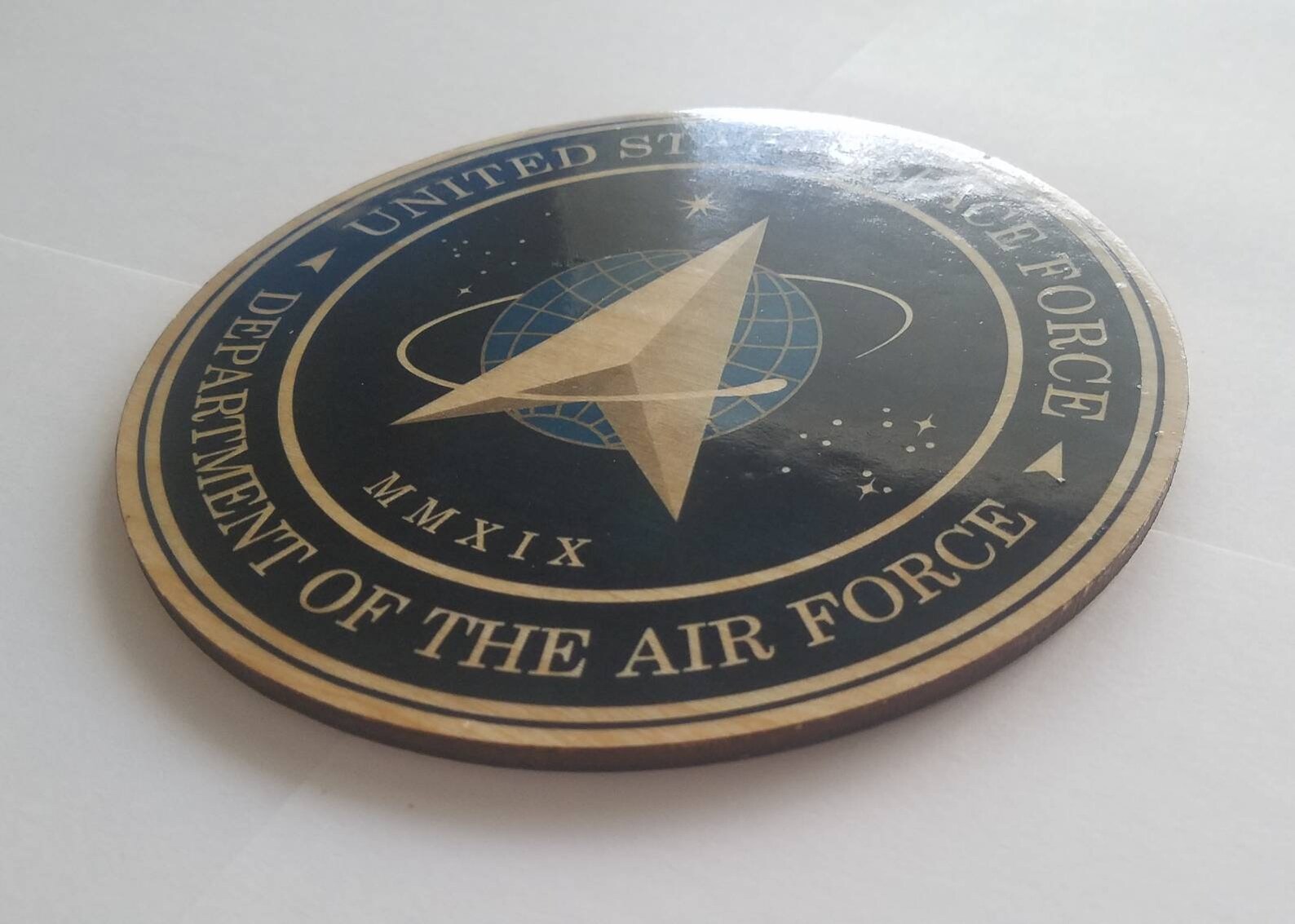US Space Force Seal on Rustic Wood 6.25 Inches - Etsy