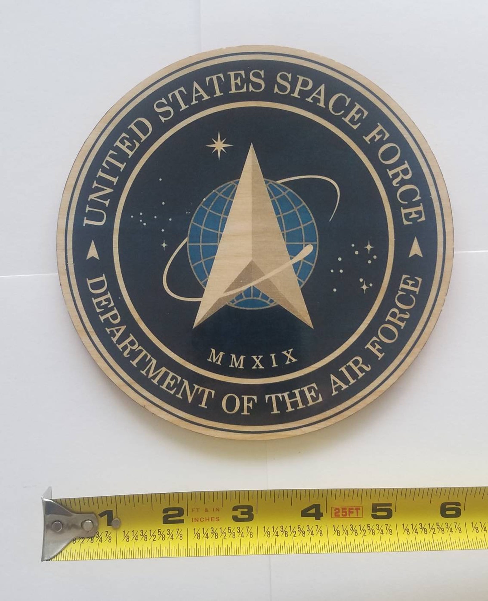 US Space Force Seal on Rustic Wood 6.25 Inches - Etsy
