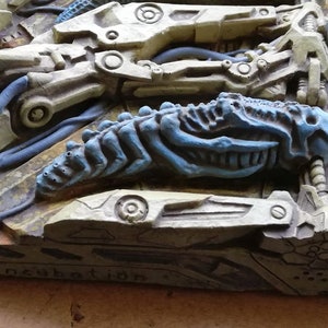 Gig Skull Biomechanical Giger Sculpture Hallowen Steampunk Industrial ...