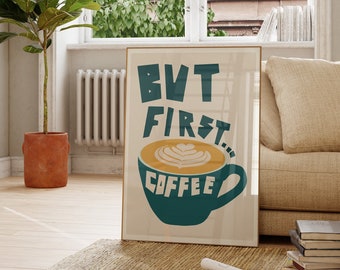 Coffee Chart Kitchen Print - Etsy