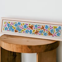 Botanical Green Floral Art Print | Abstract Flower Vase Wall Decor ...
