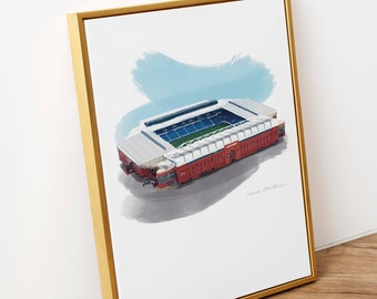 Ibrox Stadium Poster - Etsy UK