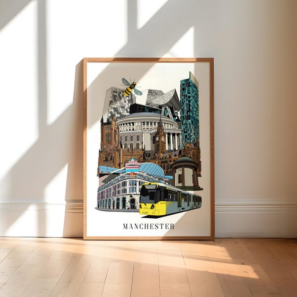Manchester Print - Etsy UK