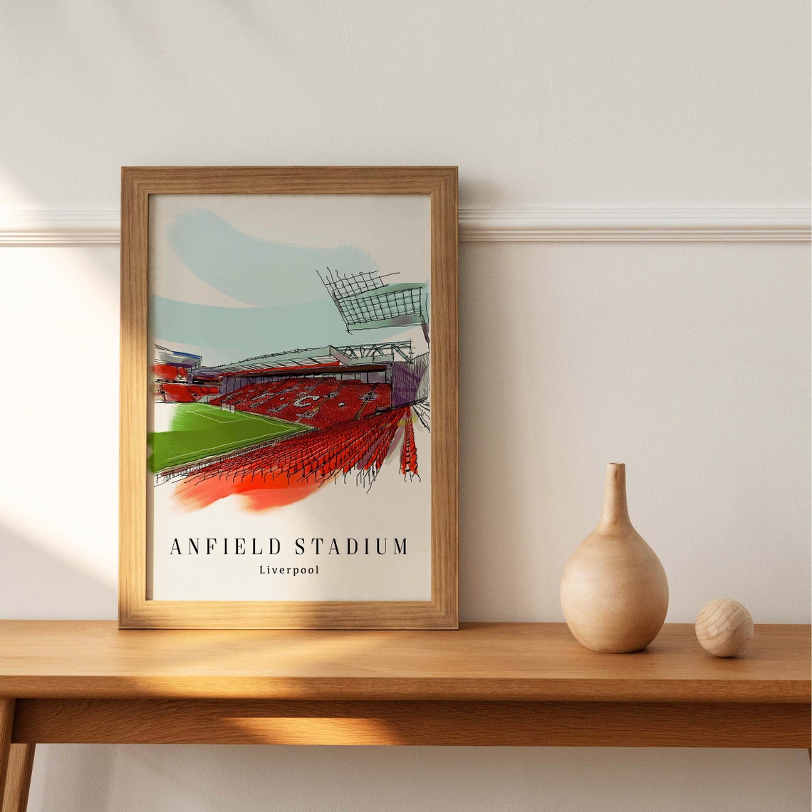 Anfield Art Print / Liverpool Wall Art / Football Art Print / - Etsy UK