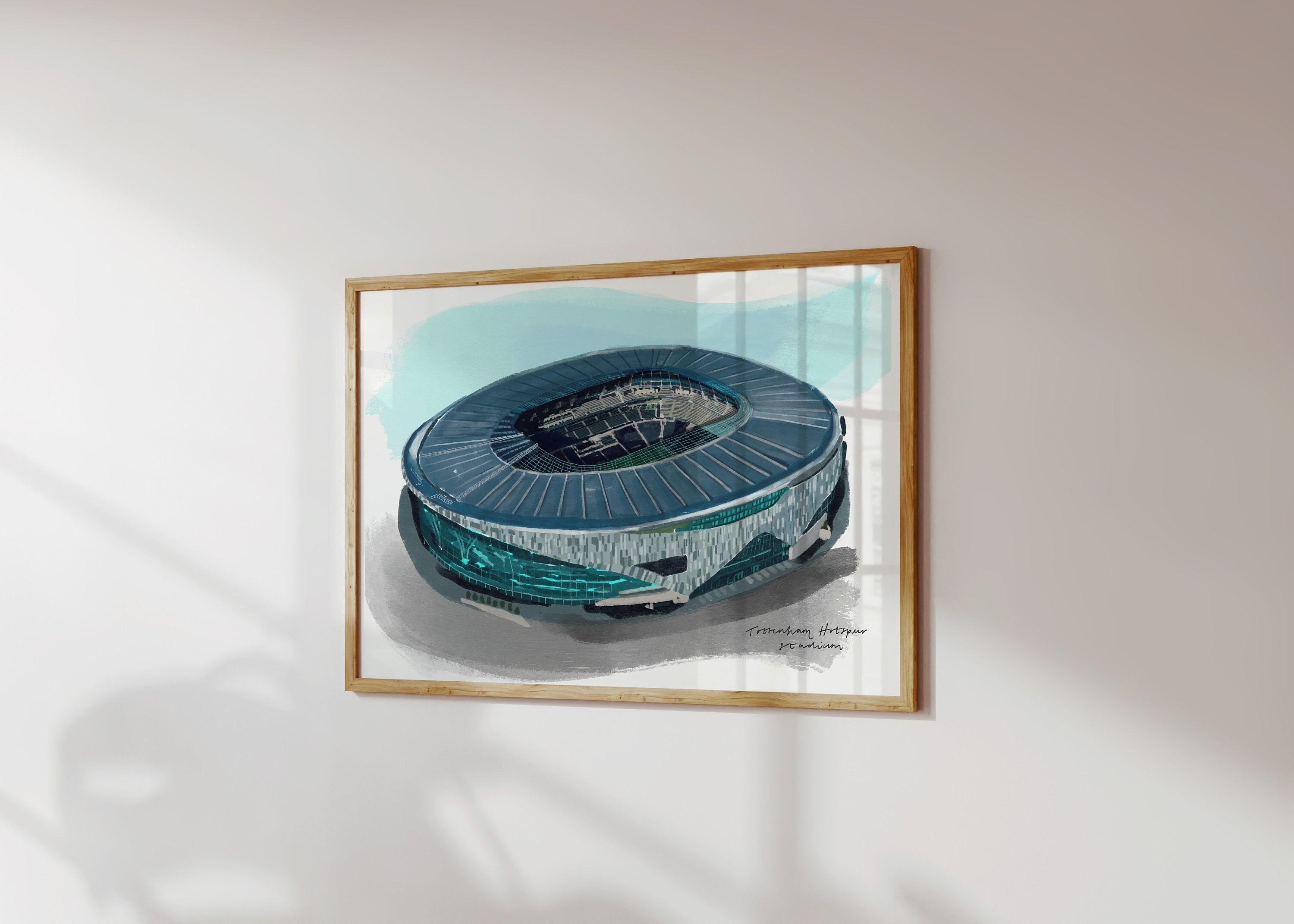 Tottenham Hotspur Stadium Art Print: Spurs Football Gift - Etsy UK