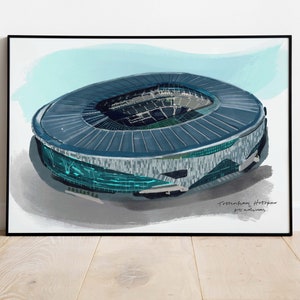 Tottenham Hotspur Stadium Art Print / Tottenham Poster / Football Art ...