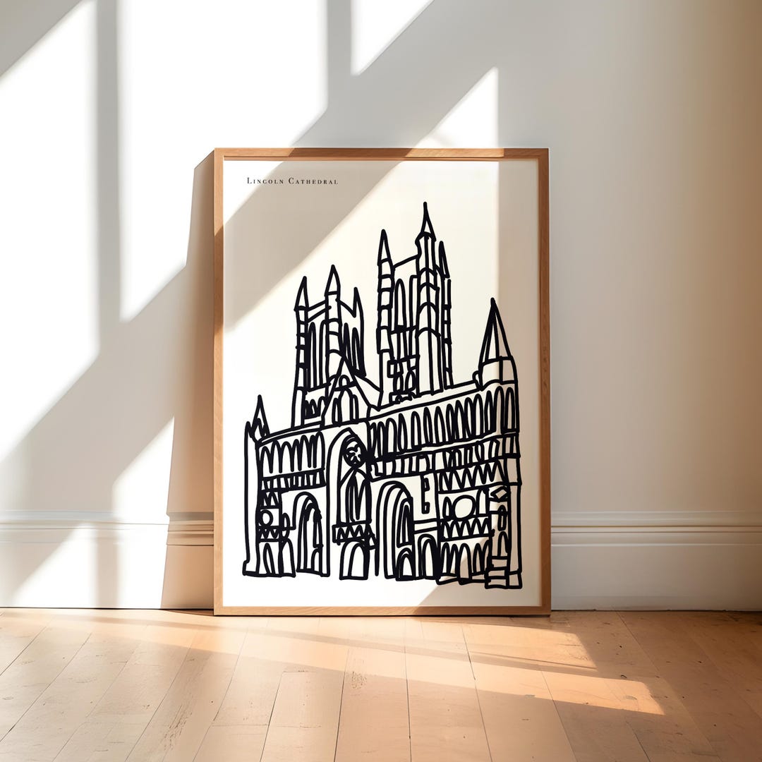 Lincoln Black and White Art Print / Lincoln Wall Art / Lincoln ...