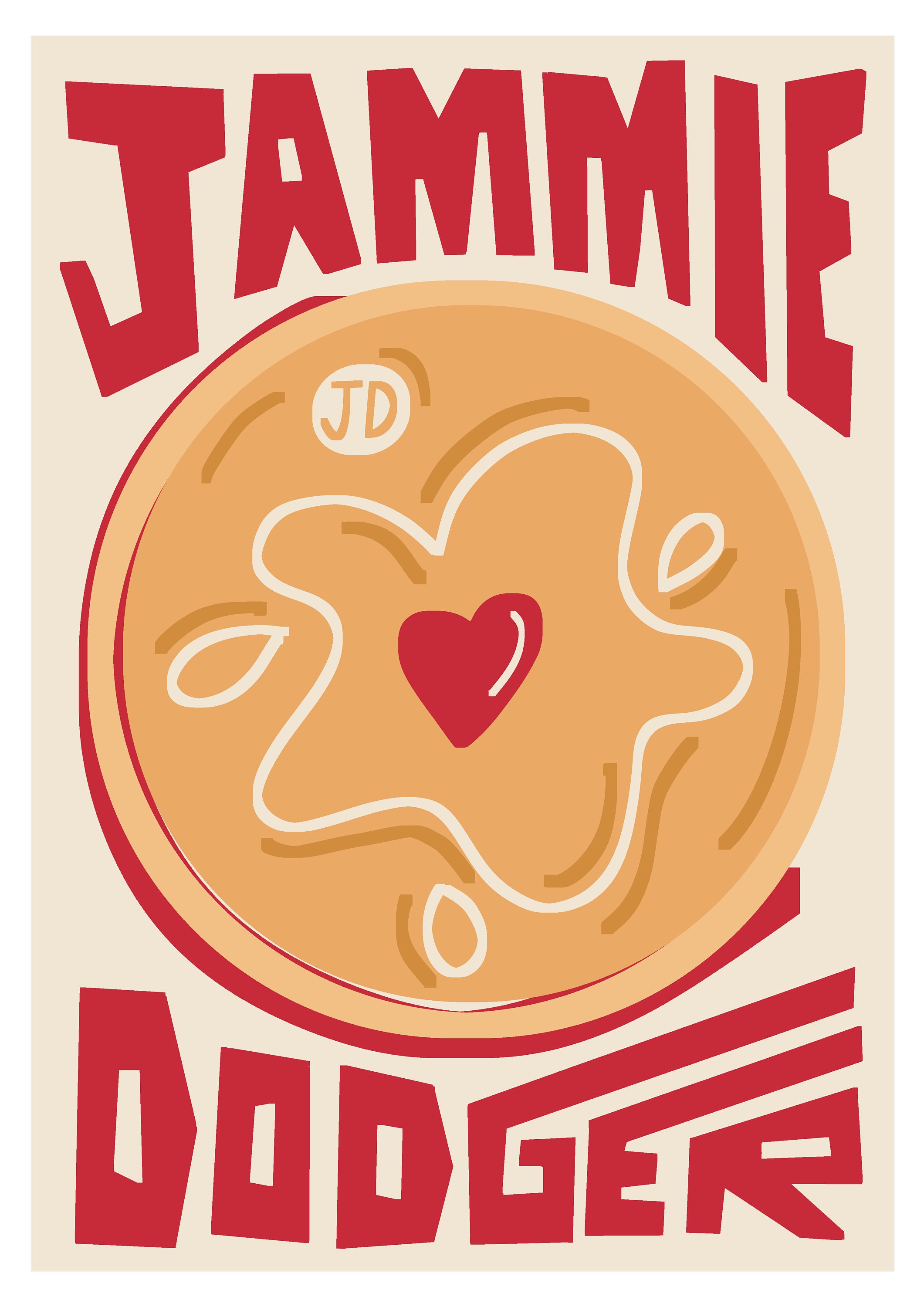 jammie-dodger-biscuit-art-print-kitchen-wall-art-art-for-etsy