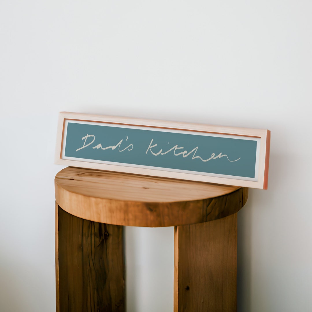 Dads Kitchen Panoramic Art Print / Fathers Day Gift / Gift for Dad ...