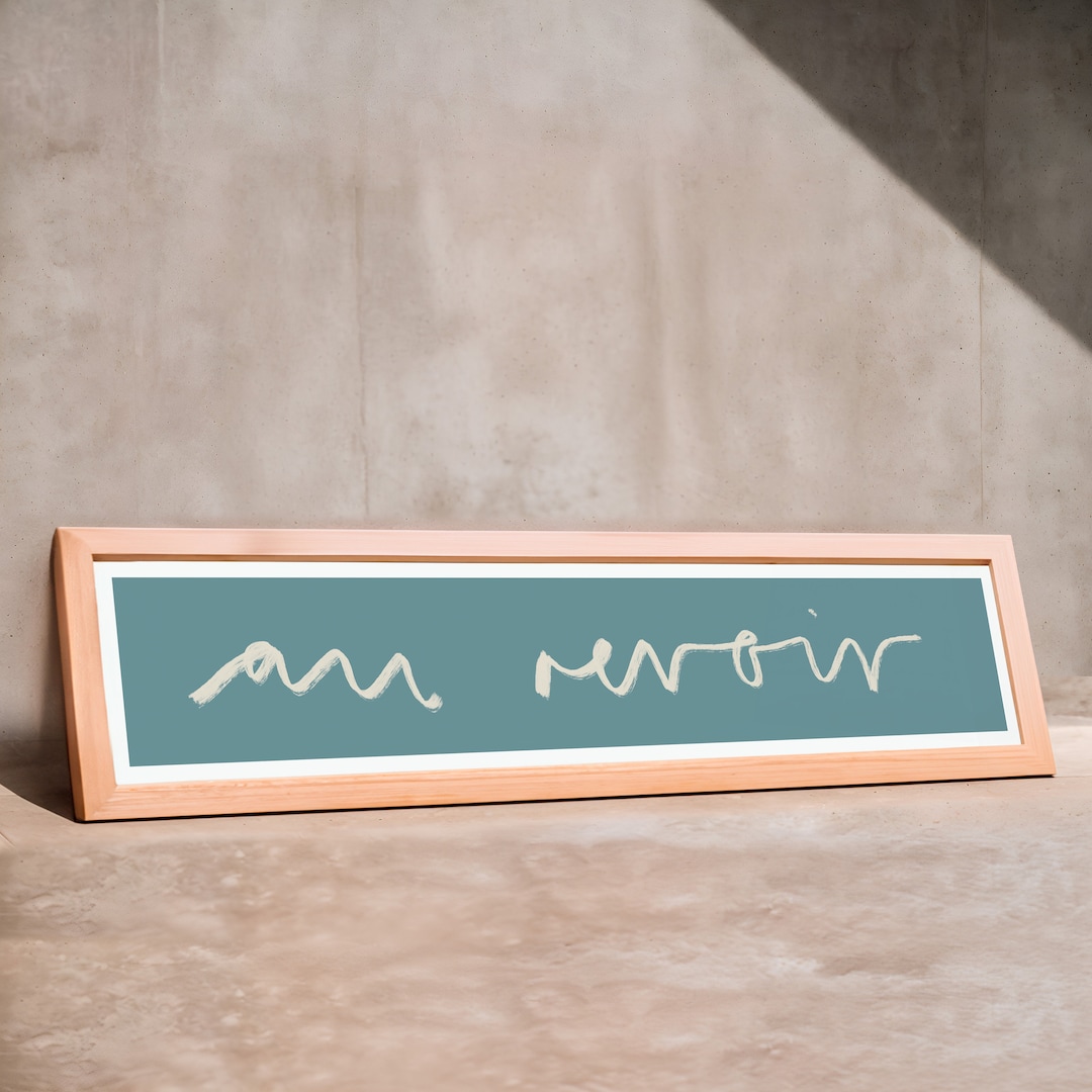 Au Revoir Panoramic Art Print / Hallway Print / Colourful Home Decor ...