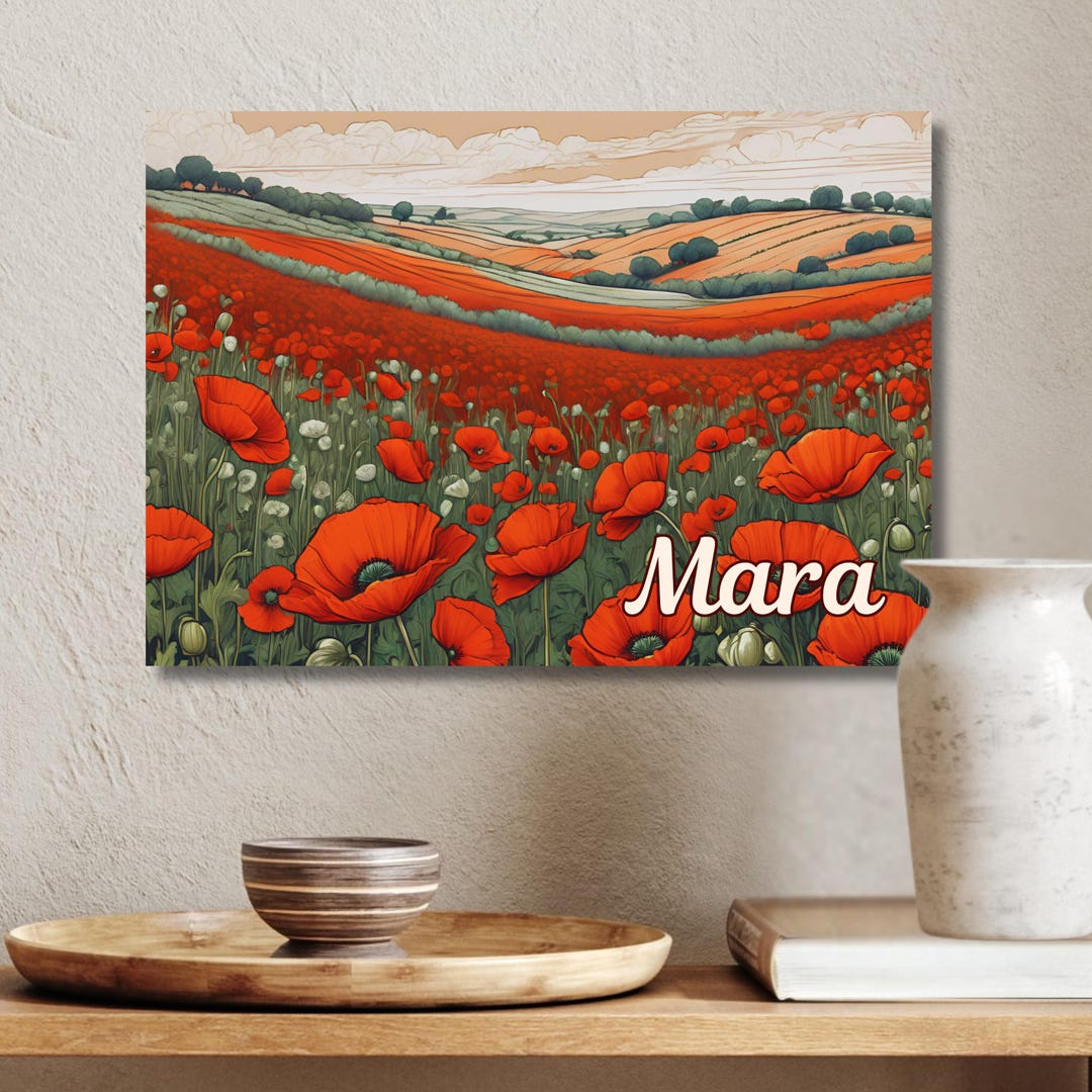 MARA Printable A4 Poster - Printable A4 Landscape Poster With Name Mara ...
