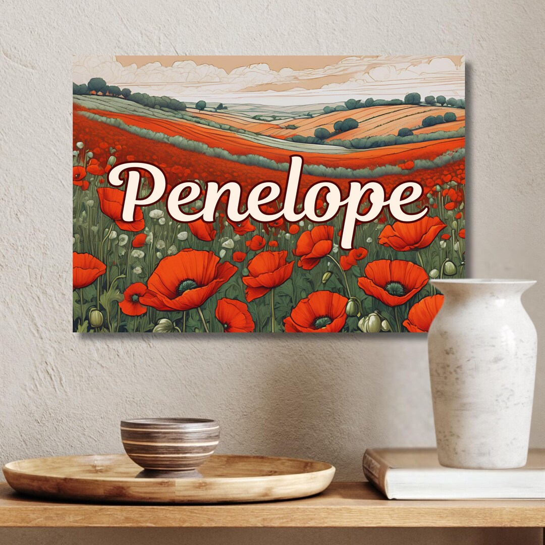 PENELOPE Printable A4 Poster - Printable A4 Landscape Poster With Name ...