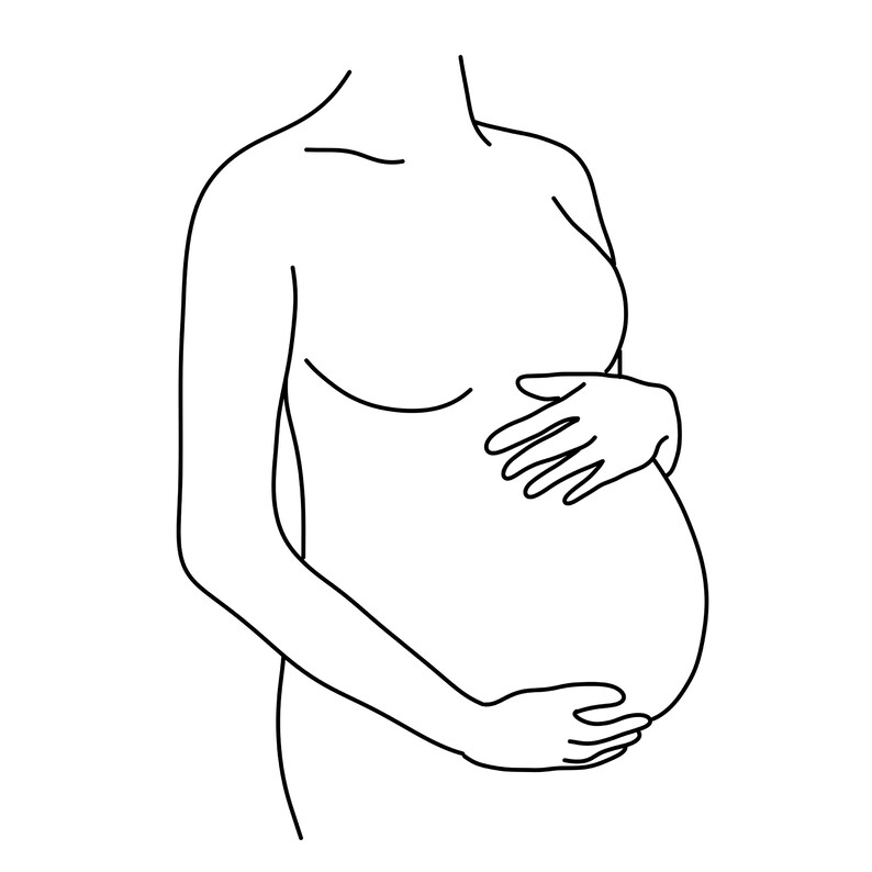 Pregnant Woman Line Art Png Pregnant Woman Line Art Svg Etsy