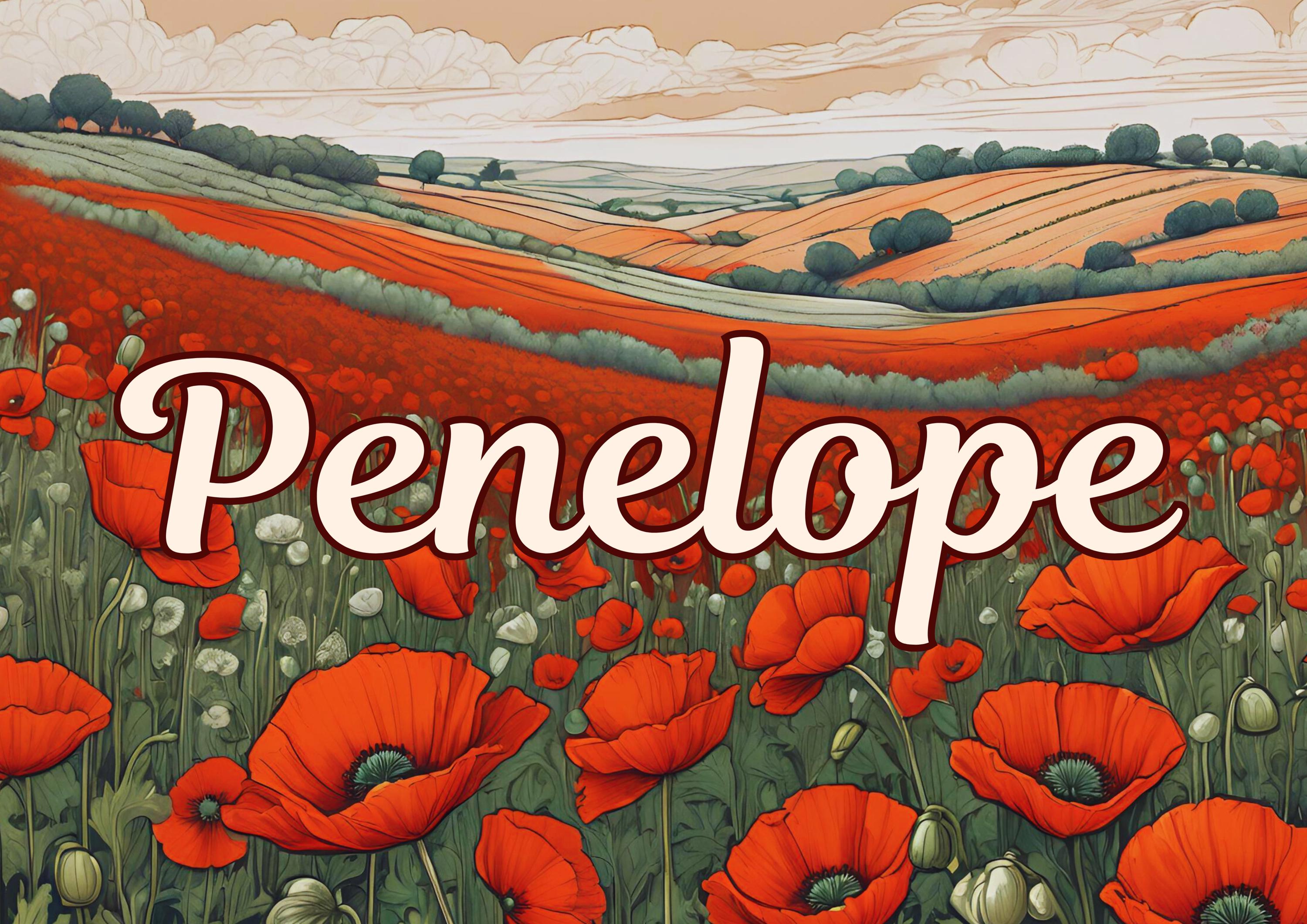 PENELOPE Printable A4 Poster - Printable A4 Landscape Poster With Name ...