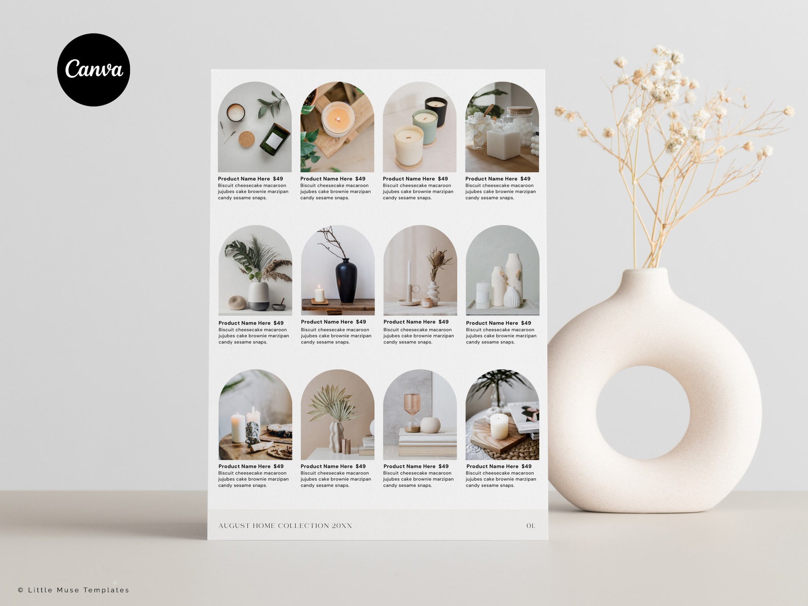 Printable Line Sheet, Wholesale Line Sheet, Wholesale Catalogue ...