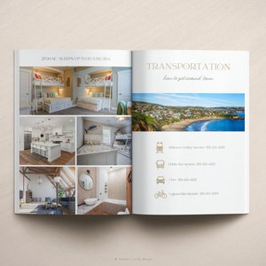 Printable Air BNB Welcome Book Template for Canva - Digital Air BNB ...