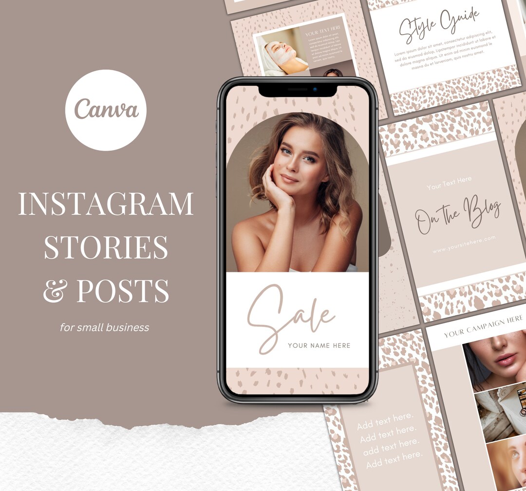 Beauty Instagram Templates for Canva: Gold Texture, Quizzes (editable ...
