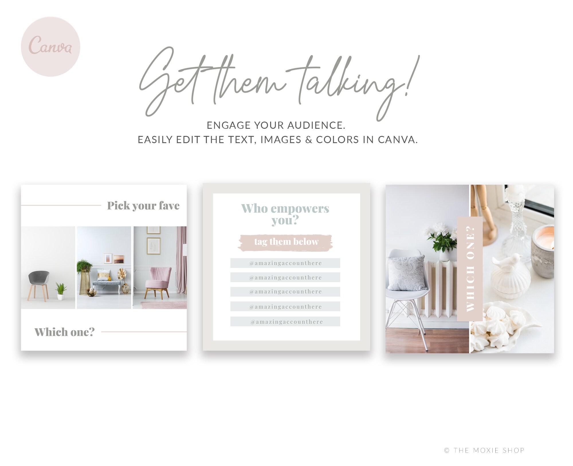 Instagram Post Templates for Canva Instagram Tile Templates for Canva ...
