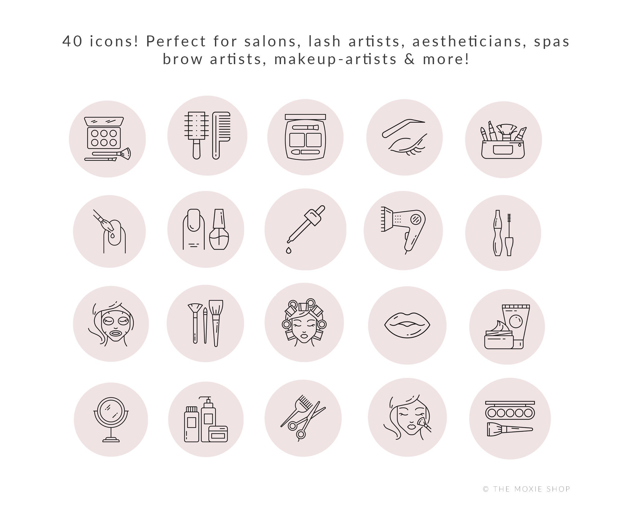 Beauty Instagram Highlight Covers - Makeup Artist Instagram Story ...