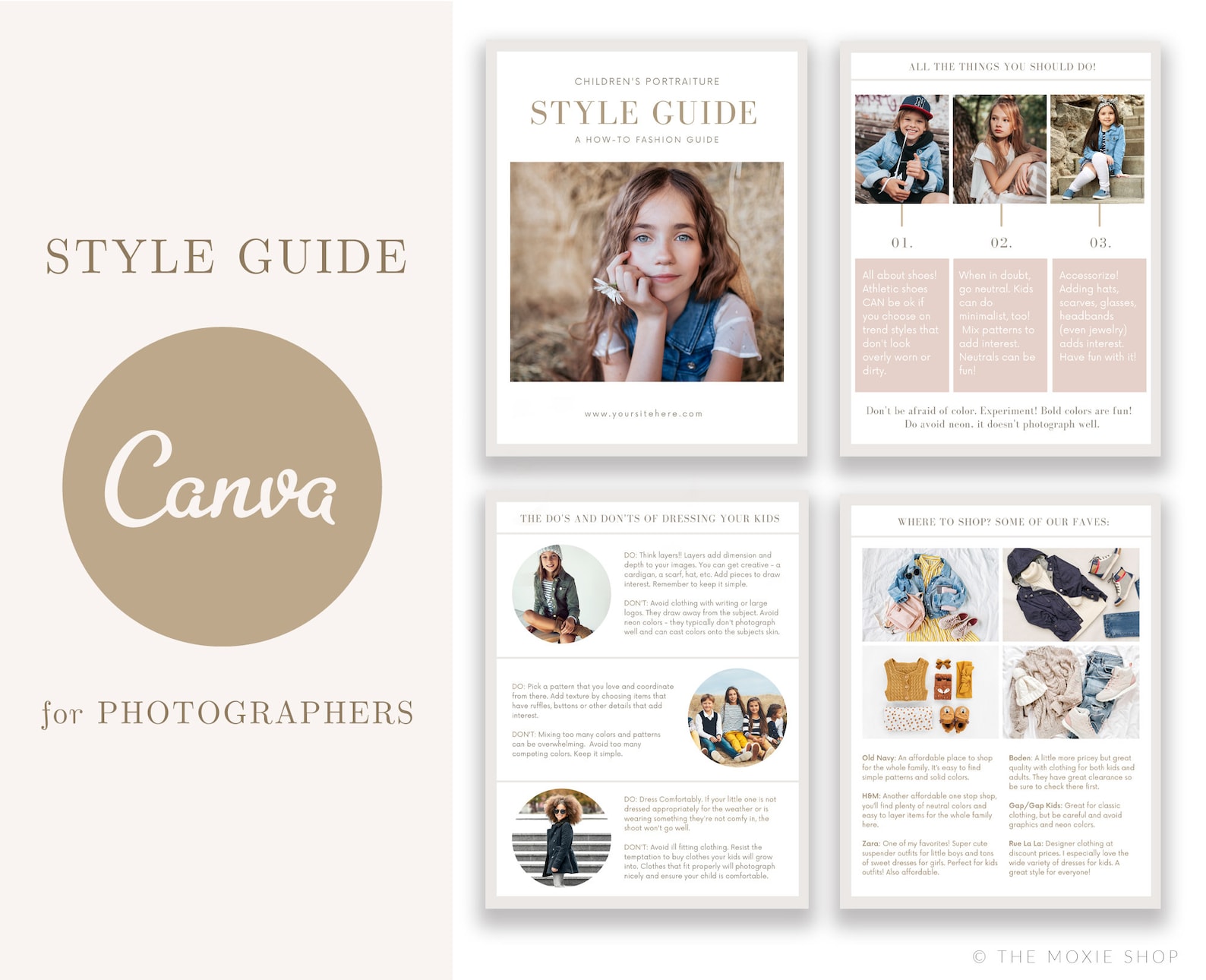 Photography Style Guide Template: Canva Fashion Guide (digital Download ...