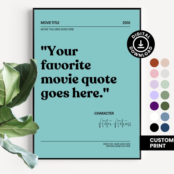 Custom Quote Poster - Etsy