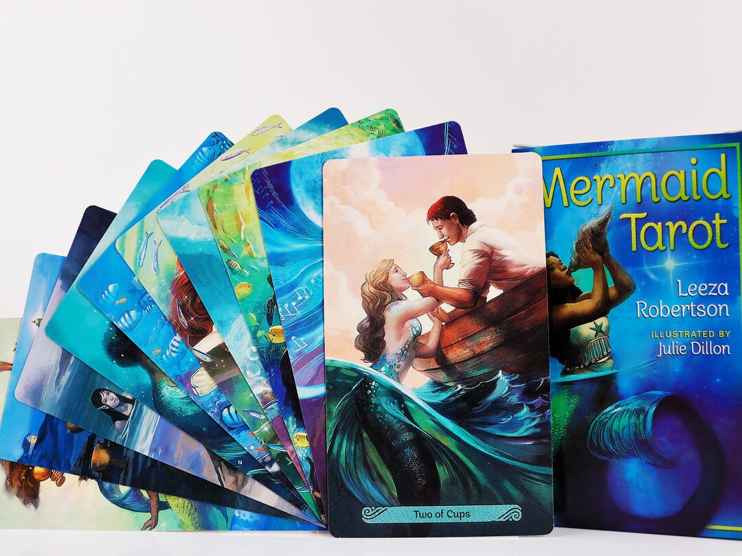 Mermaid Tarot Deck Vintage Entertainmentwith Guideone Card Gamecamping ...
