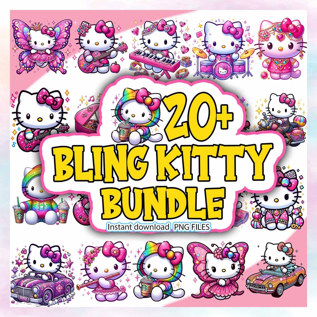 20 Bing Kitty Bundle Png, Cute Kitty Clipart, High Quality Watercolored ...