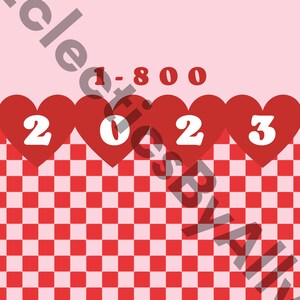 1-800-2023 Electronic Calendar - Etsy
