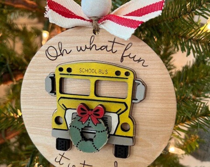Bus Driver Christmas Ornament, Personalized School Bus Ornament, Oh ...
