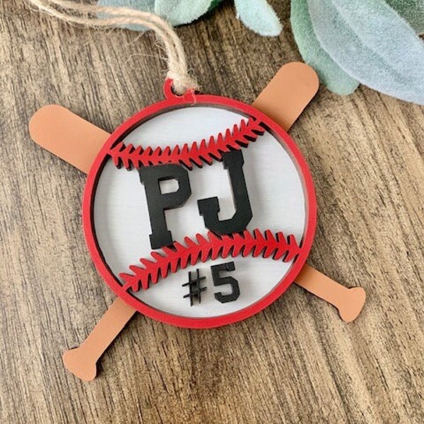Baseball Bag Tag - Etsy