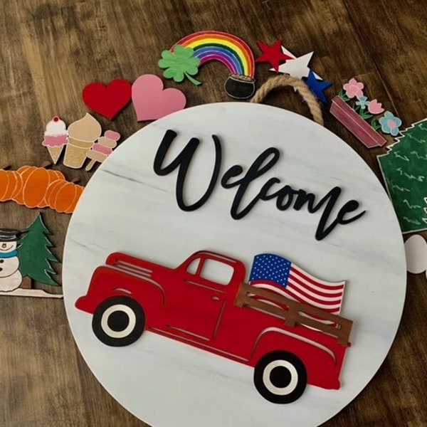 Seasonal Door Signs - Etsy