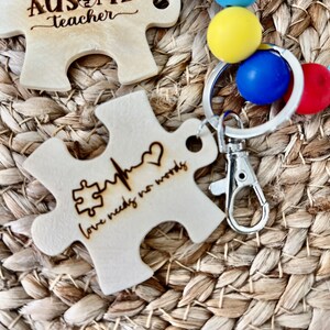 Autism Wristlet Keychain, Proud Autism Mom Keychain, Teacher Keychain ...